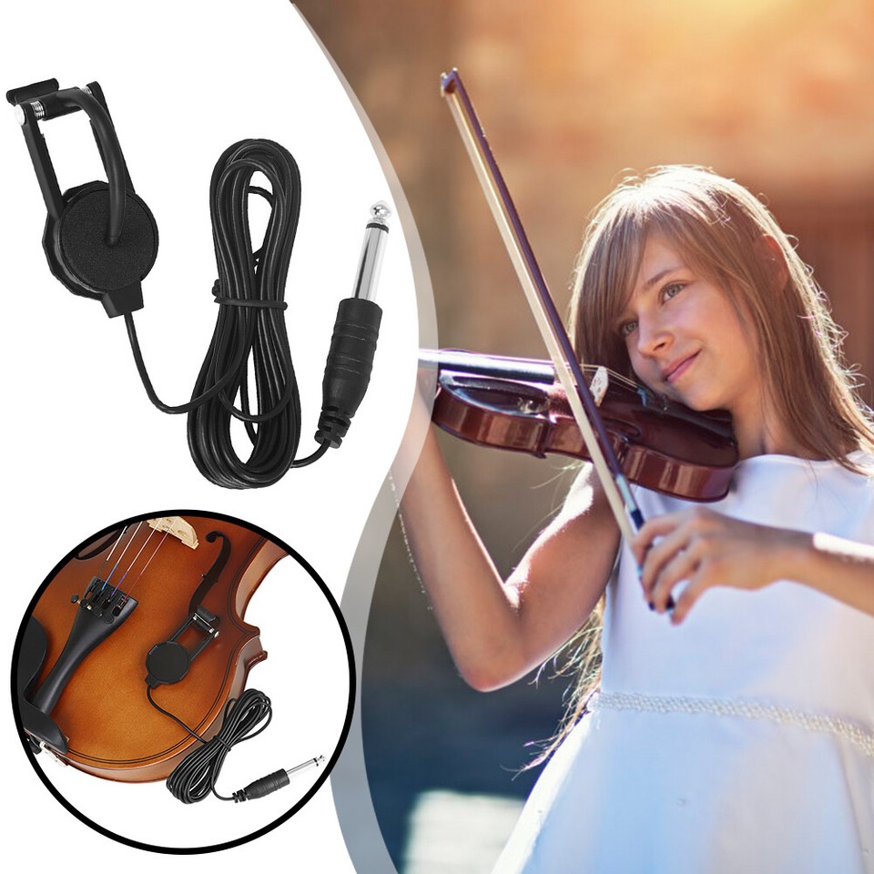 Violin Pickup Violin Amplifier Cable Length 2.8 M Clip-on Instrument ...