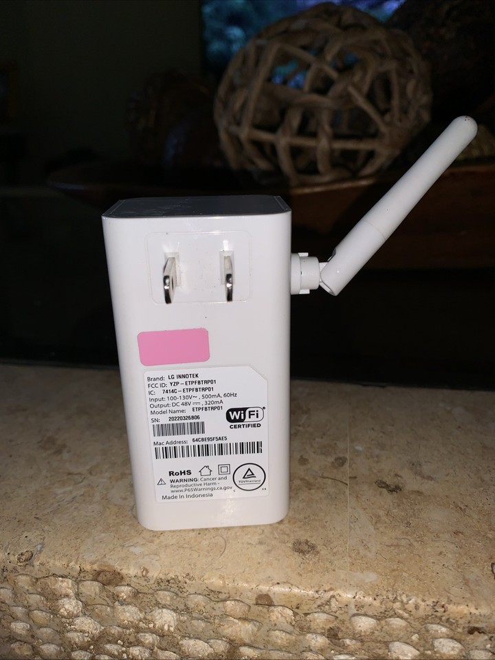 LG Innotek PoE WiFi Bridge Vivint Model ETPFBTRP01 White | eBay