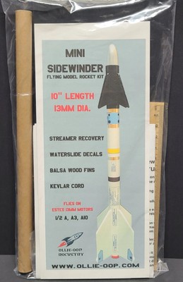 Estes Sidewinder Flying Model Rocket Kit Downscale Clone Mini Model ...