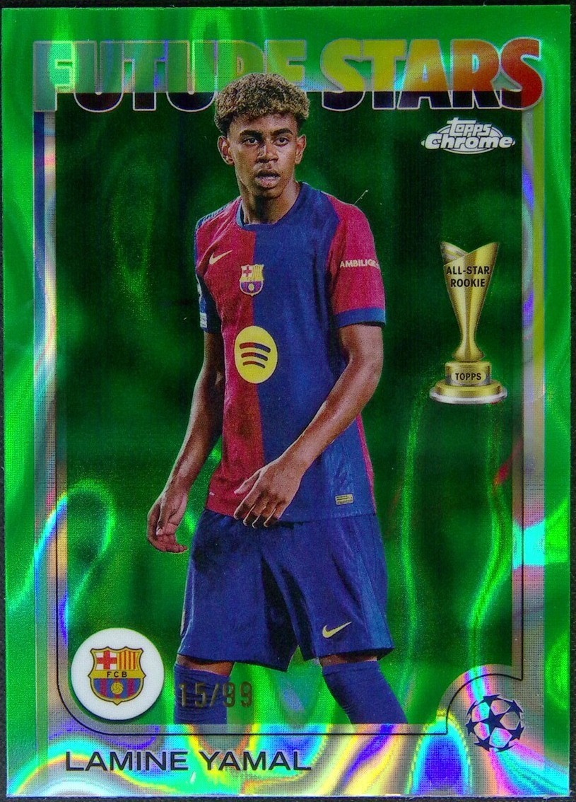 2024-25 Topps Chrome Uefa Club Competitions - Future Stars Lamine Yamal ...