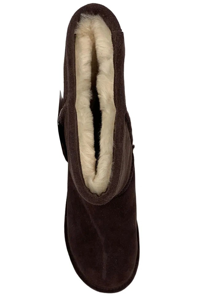 BEARPAW Women's Elle Short Suede Boots Fig | eBay