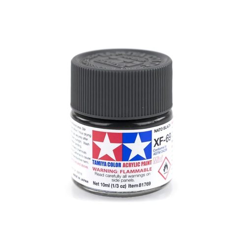 Tamiya XF-69 Nato Black Flat Acrylic Paint 10ml 81769 | eBay