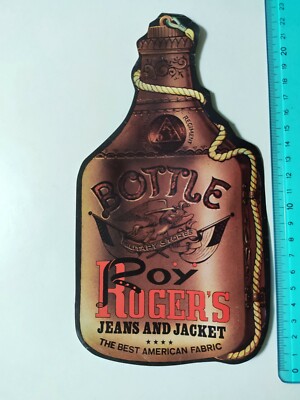 Adhesive Roy ROGER'S Bottle Jeans Sticker Autocollant Aufkleber 80s ...