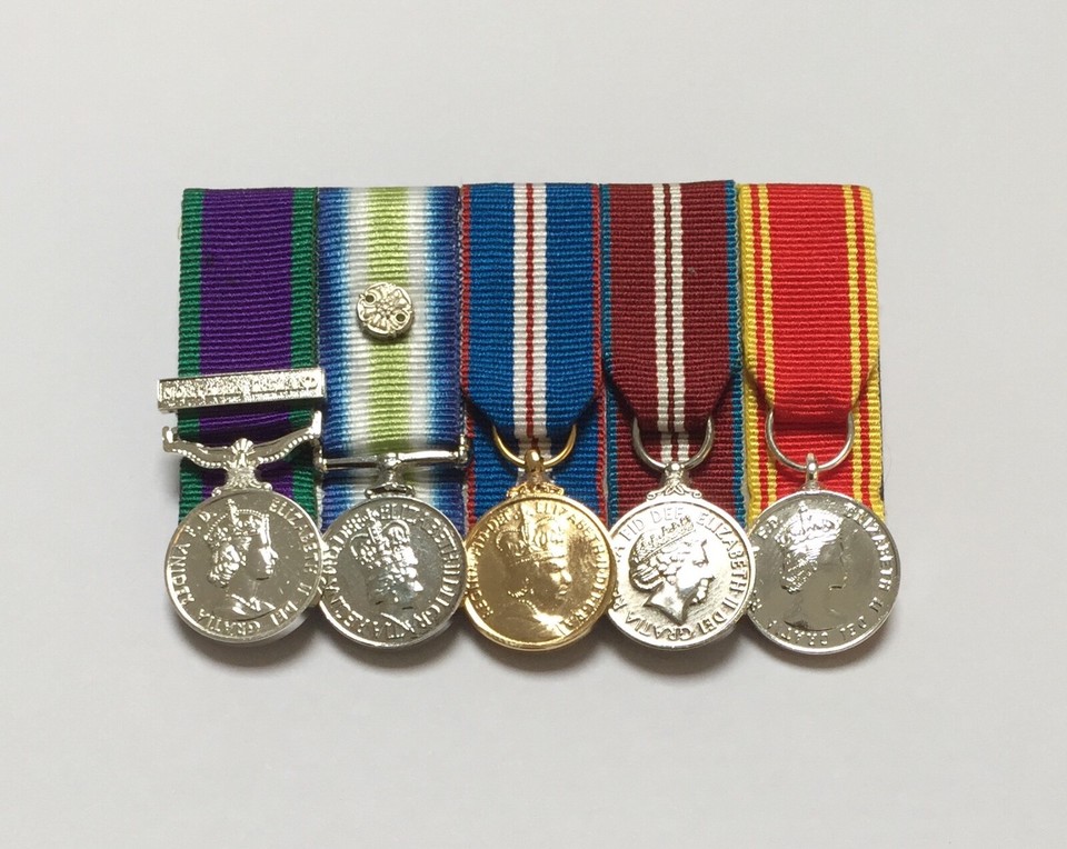 Court Mounted Miniature Medals Army Police Fire Jubilee Coronation LSGC ...
