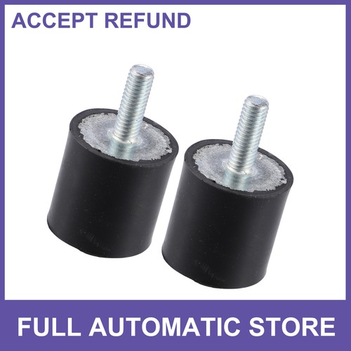 2 Pcs 25x25mm Rubber Shock Absorber Bushings M6x18mm Universal Shock ...