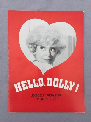 Theatre Program Hello Dolly Carol Channing 1960's Extra Actor Bio Rex ...