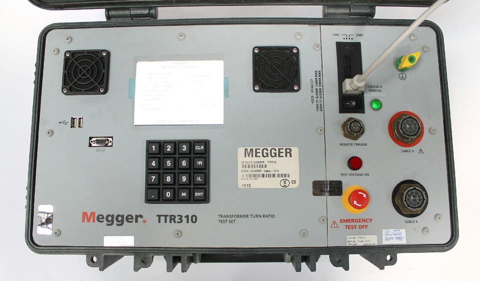 Megger TTR310 Three Phase Transformer Turns Ratio Tester | eBay