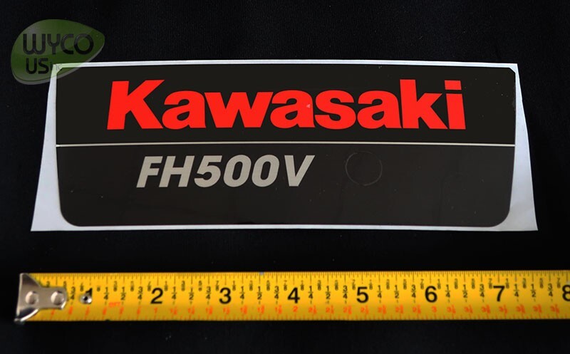 BRAND LABEL, DECAL, KAWASAKI FH500V, 17HP, PRESSURE WASHERS, LAWNMOWERS ...