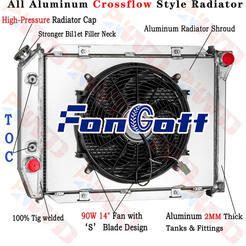 3 Row Radiator Shroud Fan For 1967-1968 Ford Galaxie/Thunderbird/LTD ...