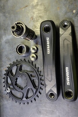 SRAM Power Spline Bottom Bracket and SRAM SX Crankset | eBay