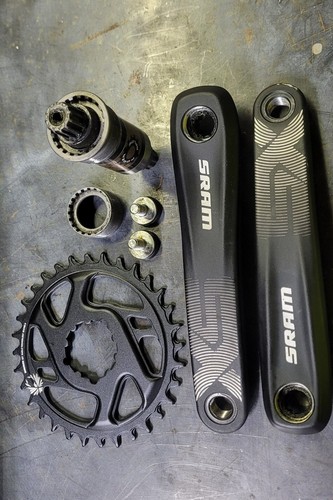 SRAM Power Spline Bottom Bracket and SRAM SX Crankset | eBay