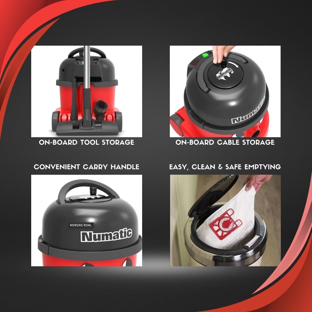 HENRY HOOVER VACUUM CLEANER NRV240 NUMATIC + 10 Bags ENHANCED ...