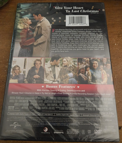 Last Christmas (2020) DVD Emilia Clarke NEW 191329115176 | eBay