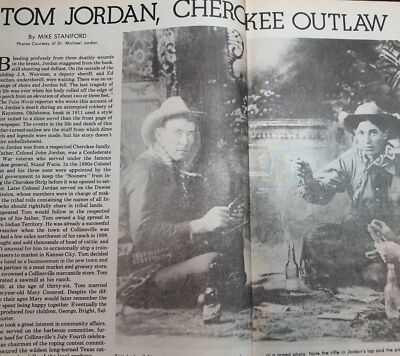 Article: Tom Jordan, Cherokee Outlaw "Bleeding Profusely from Three ...