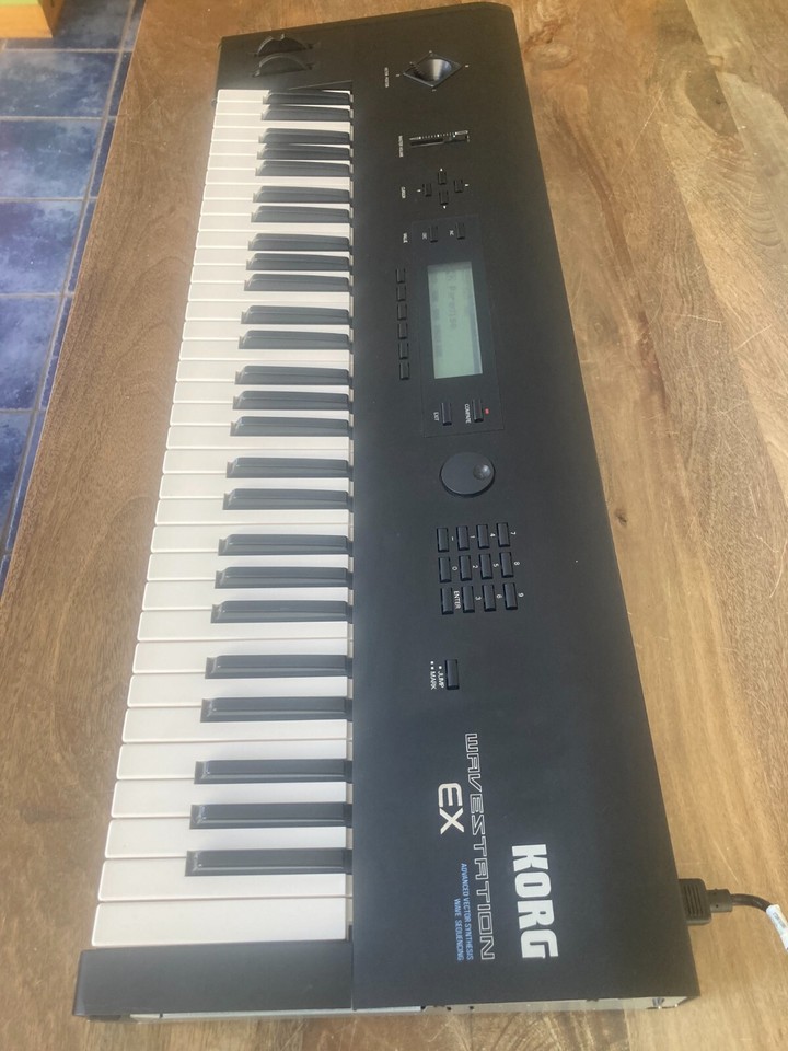 VINTAGE KORG WAVESTATION EX 61 KEY SYNTHESIZER MIDI CONTROLLER VERY ...