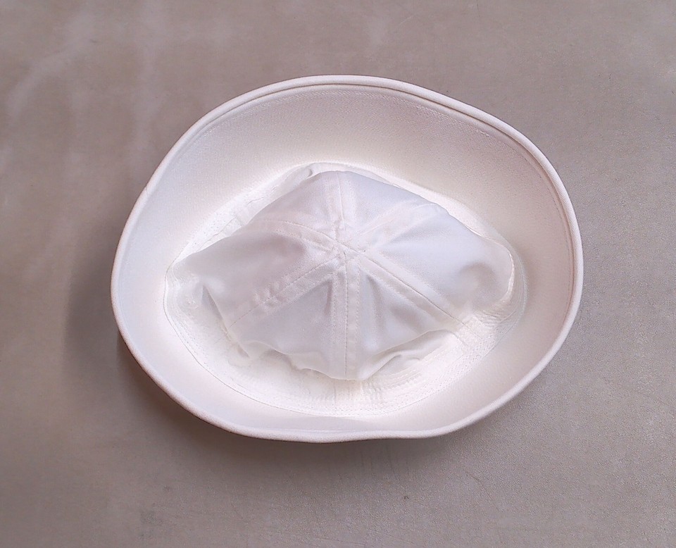 Vintage 80's Era US Navy Enlisted White Dixie Cup Cap Hat USN Sailor ...