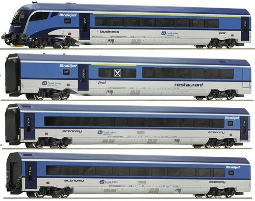ROCO 74065 Set Railjet CD 4 Car Vinodoba Steuerwagen-Funktionsdecoder ...