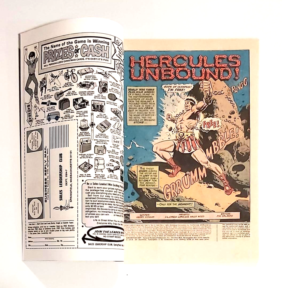 Hercules Unbound #1 / Garcia Lopez & Wally Wood / DC Bronze Key 1975 ...