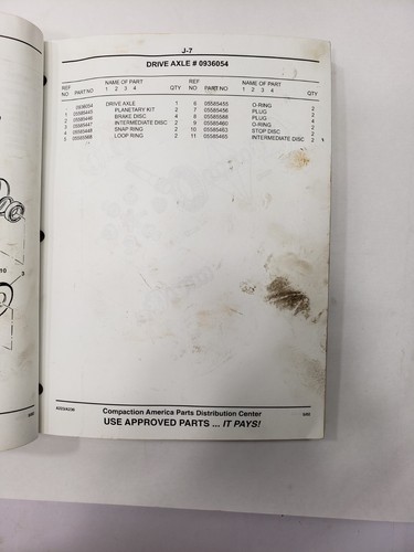 Bomag Spare Parts Catalog Recycler & Stabilizer MPH 362 364 454 Cat No ...