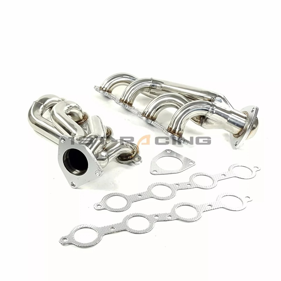 Pair Exhaust Headers for Cadillac Escalade Hummer H2 5.3L 6.0L 6.2L ...