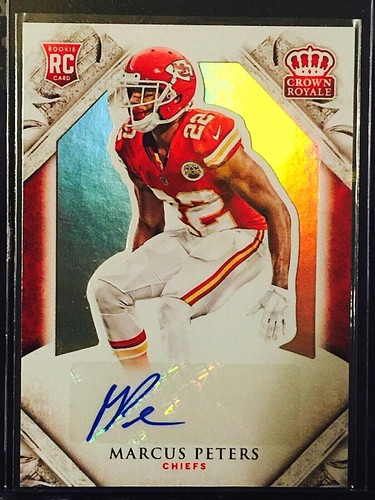2015 Crown Royale Marcus Peters RC Rookie Autograph card SP #'d 41/49 ...