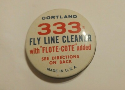 Vintage Cortland 333 Fly Line Cleaner w "Flote-Cote" Tin | eBay