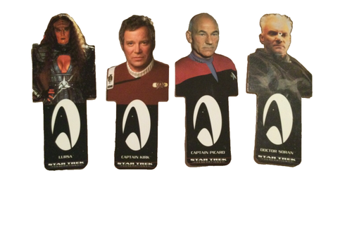 STAR TREK BOOKMARK GENERATIONS MOVIE Kirk Picard Lursa Full set of 4 ...