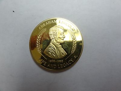 CHALLENGE COIN TOKEN ABRAHAM LINCOLN FIRST INAUGURAL ADDRESS LEGACY ...