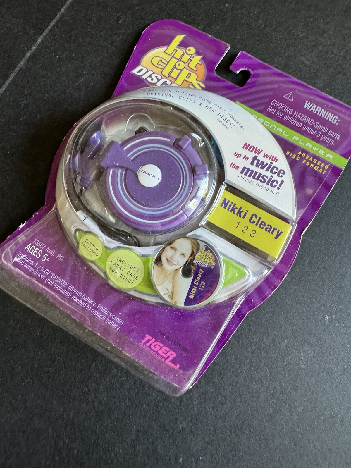 Hit Clips Discs Nicky Cleary 1 2 3 Deluxe Personal Player Tiger ...