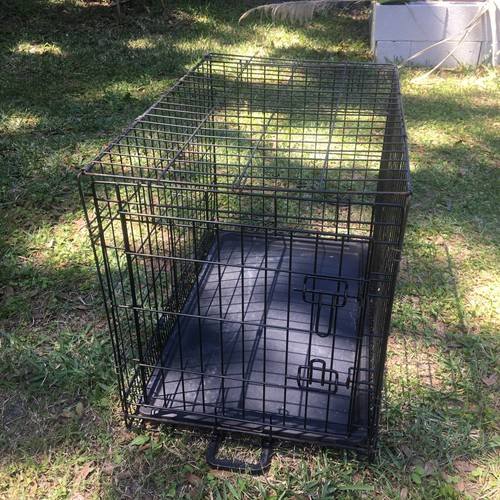 Heavy Duty Fold & Carry Single Door Collapsible Wire Dog Crate 22in | eBay