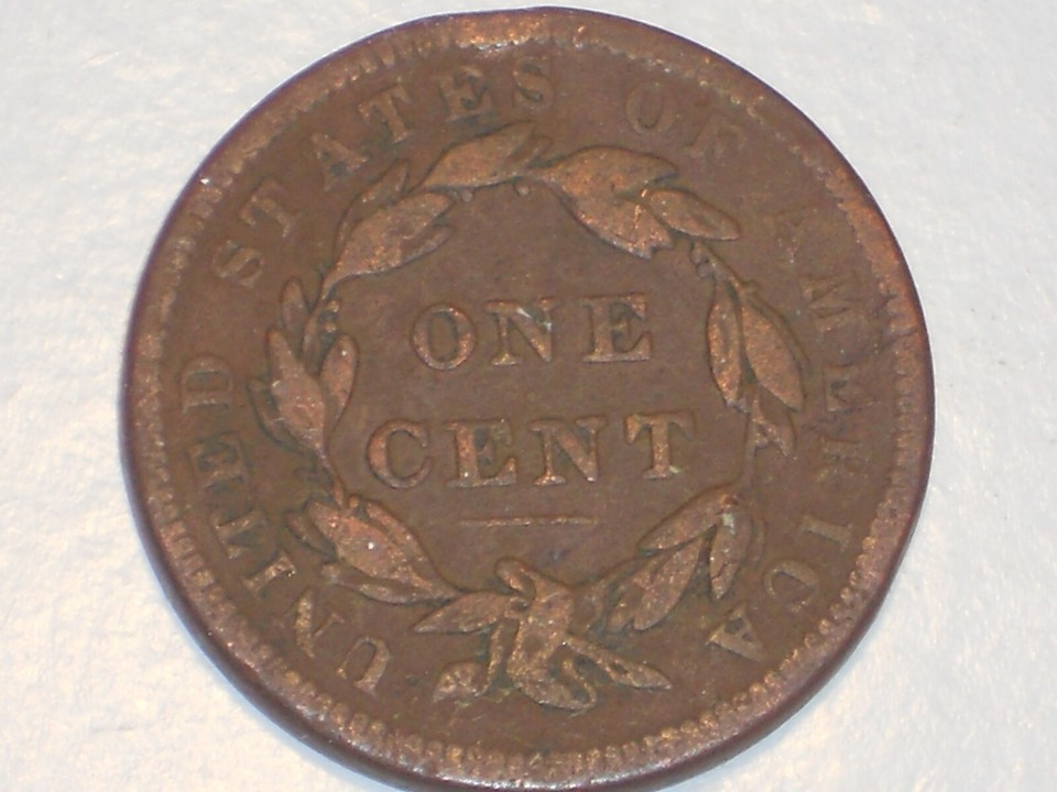 1838 Large Cent (F/VF & ATTRACTIVE) | eBay