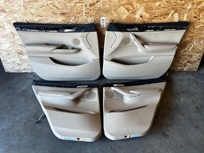 BMW 2011-2017 F25 X3 FRONT AND REAR DOOR PANEL CARD NEVADA BEIGE SET ...