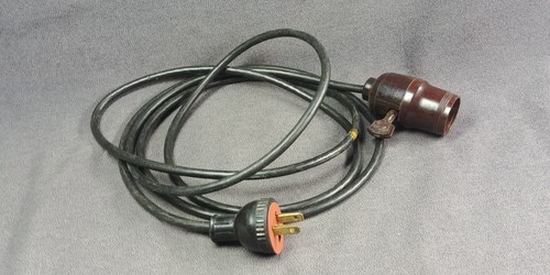 1930s Paulding Paddle Switch Work Light Socket Extension Power Cord ...