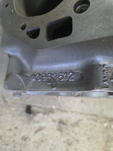 1969 427 LR Corvette 435HP 3x2 4-speed Engine Block 3963512 F-20-9 COPO ...