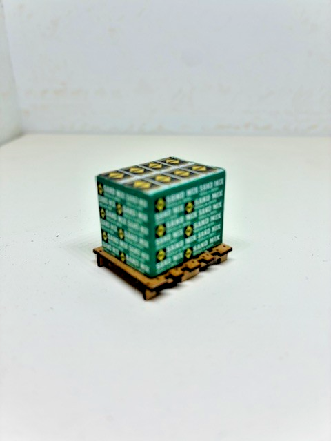 O gauge o scale pallet load of Sakrete sacks 1/48 GREEN | eBay UK