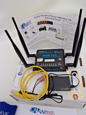 Wave WIFI MBR550 Marine Broadband Router with Nano Sim Adapter ...