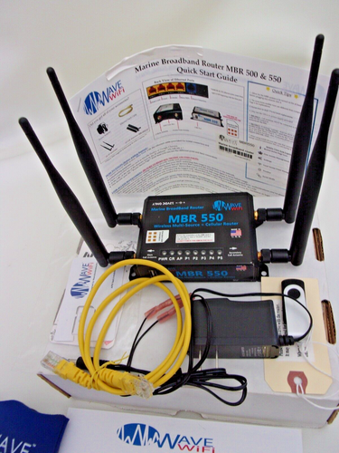 Wave WIFI MBR550 Marine Broadband Router with Nano Sim Adapter ...