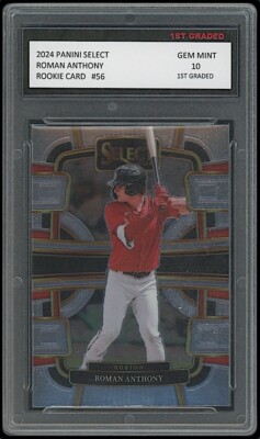 Roman Anthony 2024 Panini Select #56 Rookie Card Boston Red Sox 1st ...