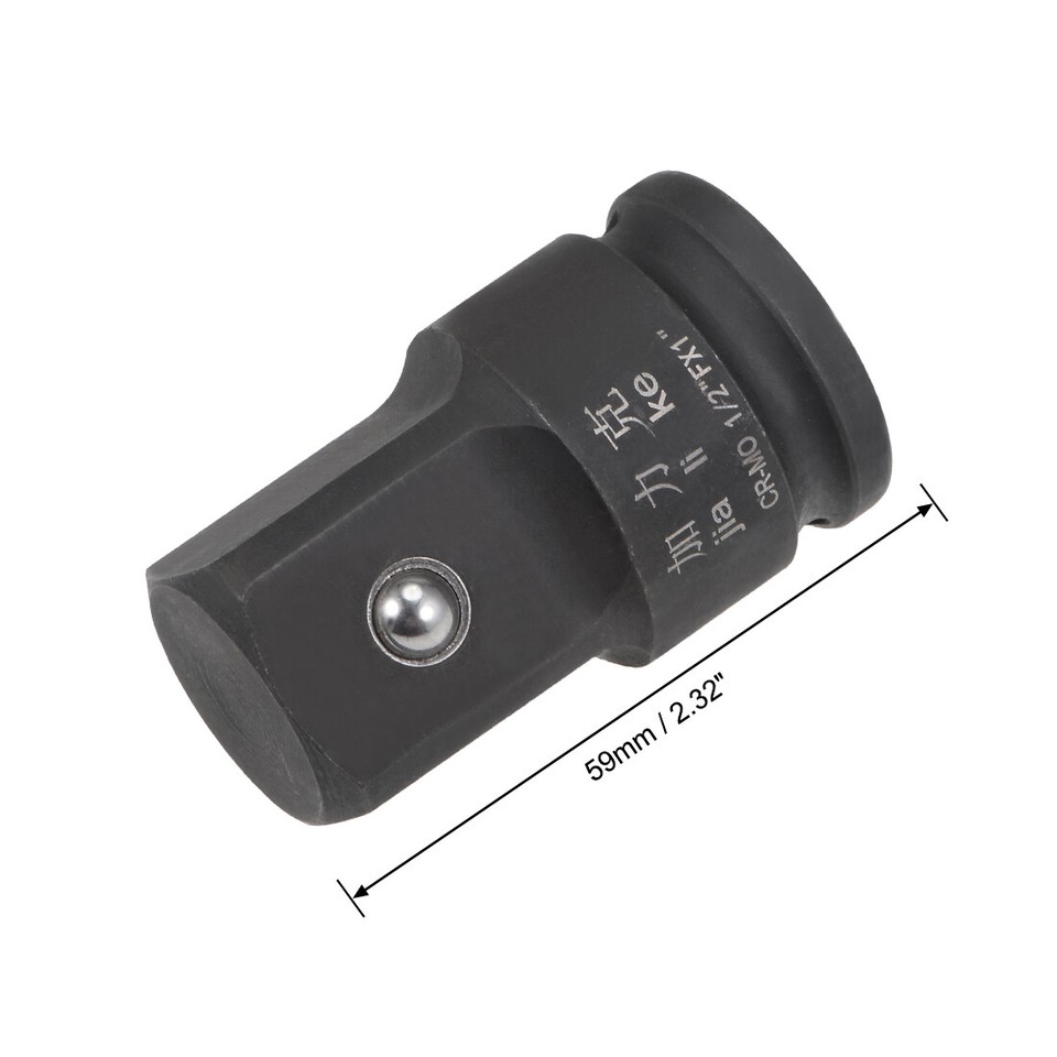 1/2 Inch Drive x 1 Inch Impact Socket Adapter Female to Male Cr-Mo | eBay