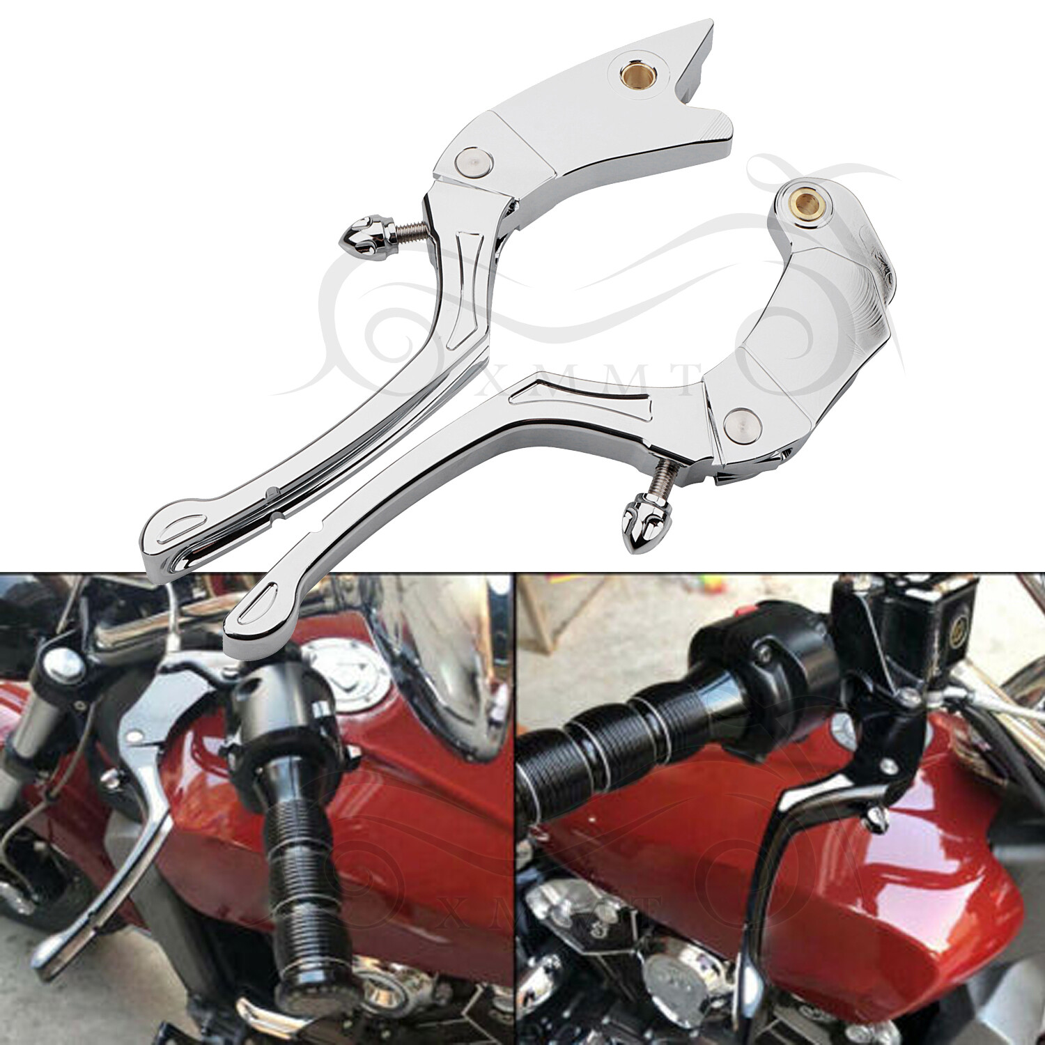 2 Pcs Chrome L&R Clutch Brake Levers Set Fit For Indian Scout Sixty ...