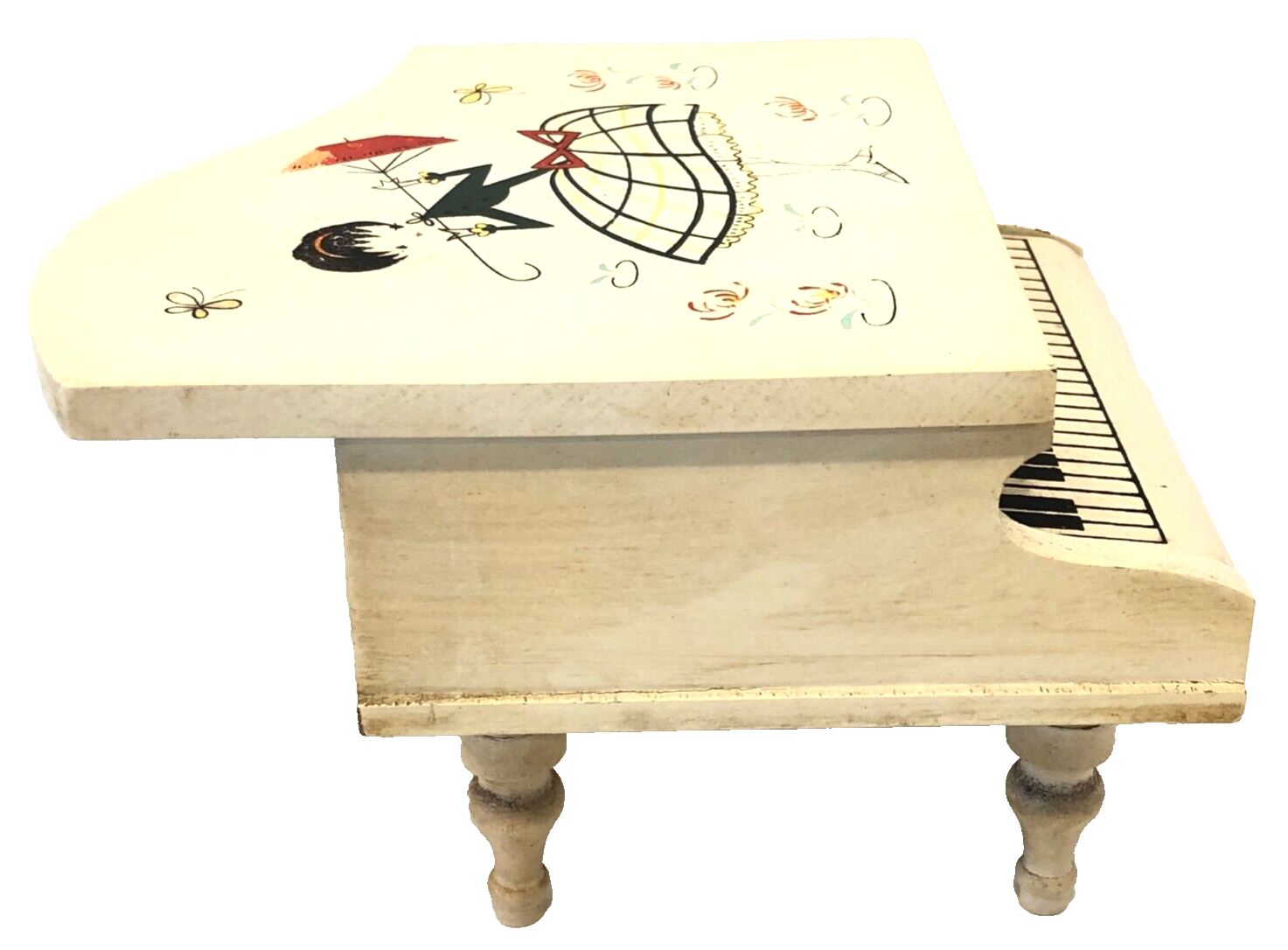 Vintage Oz Somewhere Over The Rainbow Piano Wind Up Music Box Styled By ...