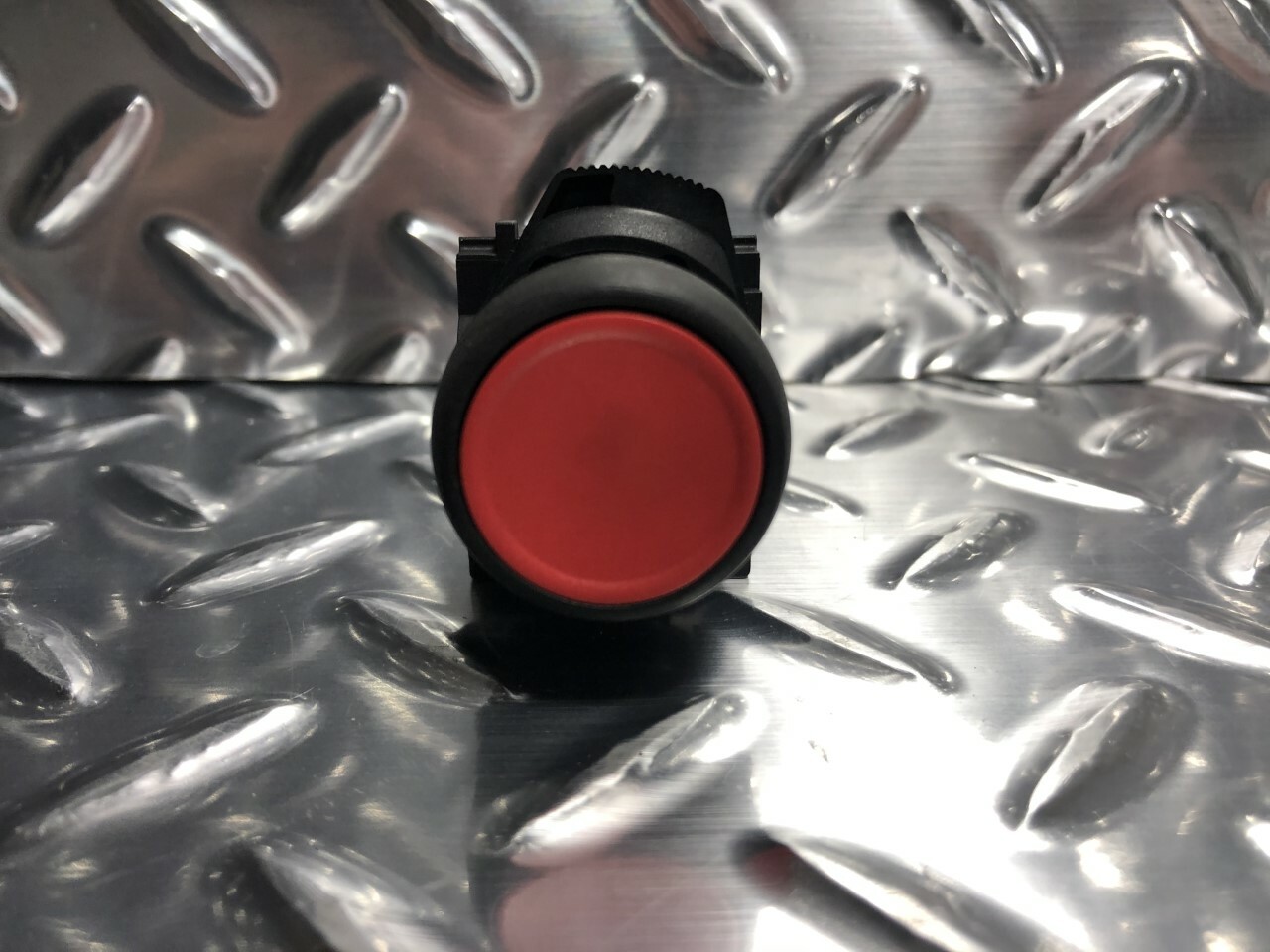 Haas Switch, Power Off Push Round Red N.C. Button in Black-Haas Part ...