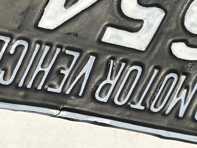 1920 TEXAS PASSENGER LICENSE PLATE ORIGINAL RADIATOR SEAL CAR ...