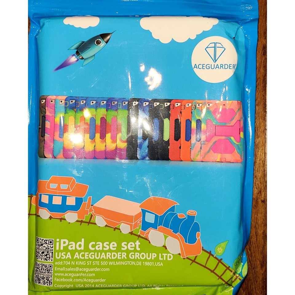 ACEGUARDER iPad Case Set X5 For iPad Mini 4 And 5 Purple Rainbow color ...