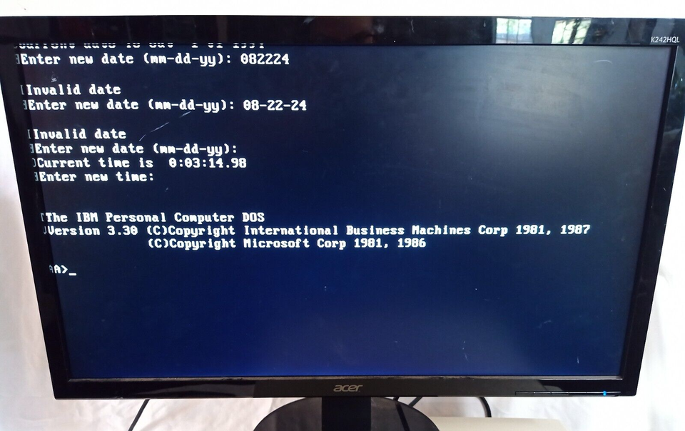 Vintage Intel 486 DX2 66MHz Desktop Computer 12MB RAM 5.25" Floppy ...