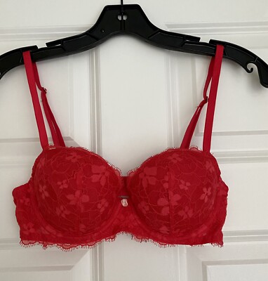 Victoria’s Secret Dream Angel Red Lace Bra 34B | eBay