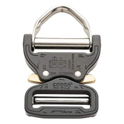 AustriAlpin Ansi D Ring Cobra 45mm Buckle (Black) Military, Safety ...