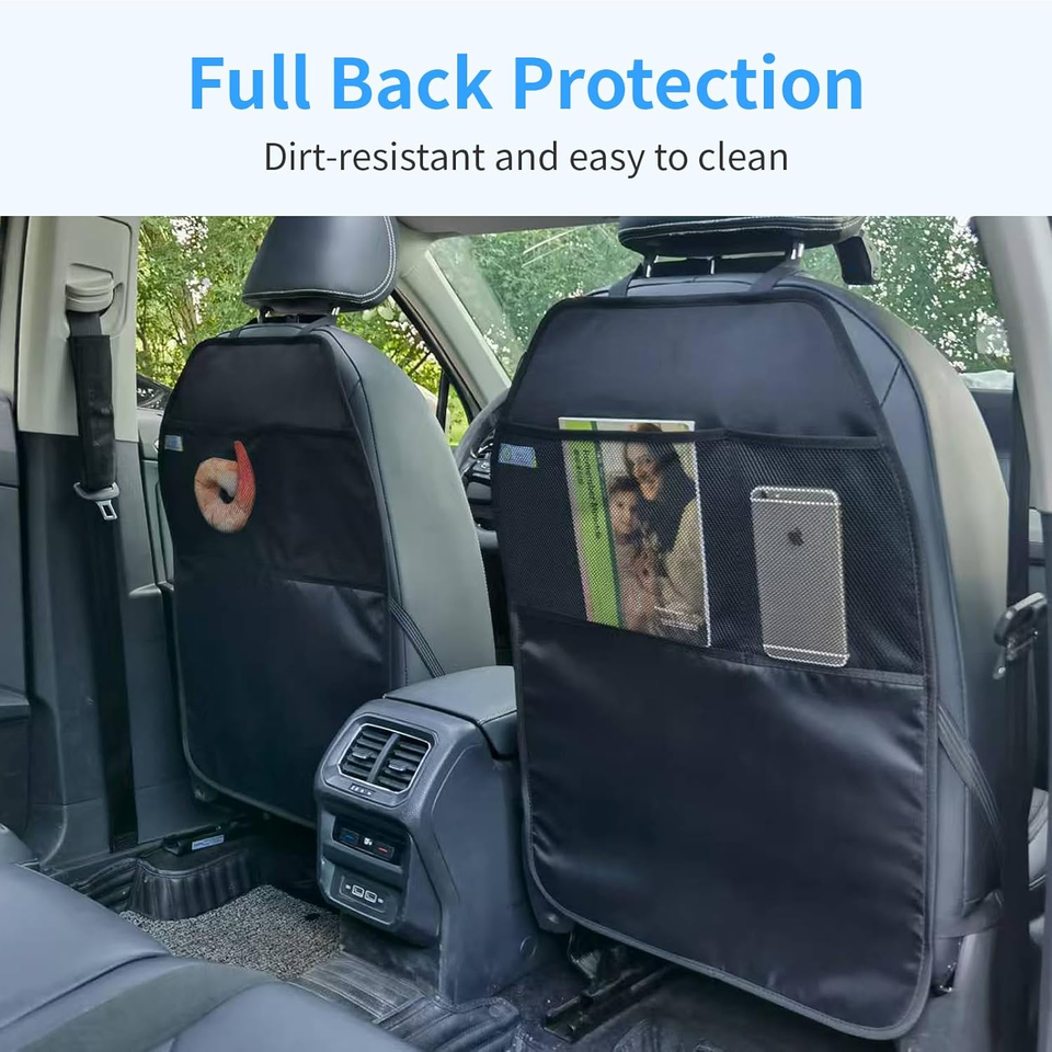 Car Kick Mats 2 Pack Extra Large Seat Protector Durable Water Resistant ...