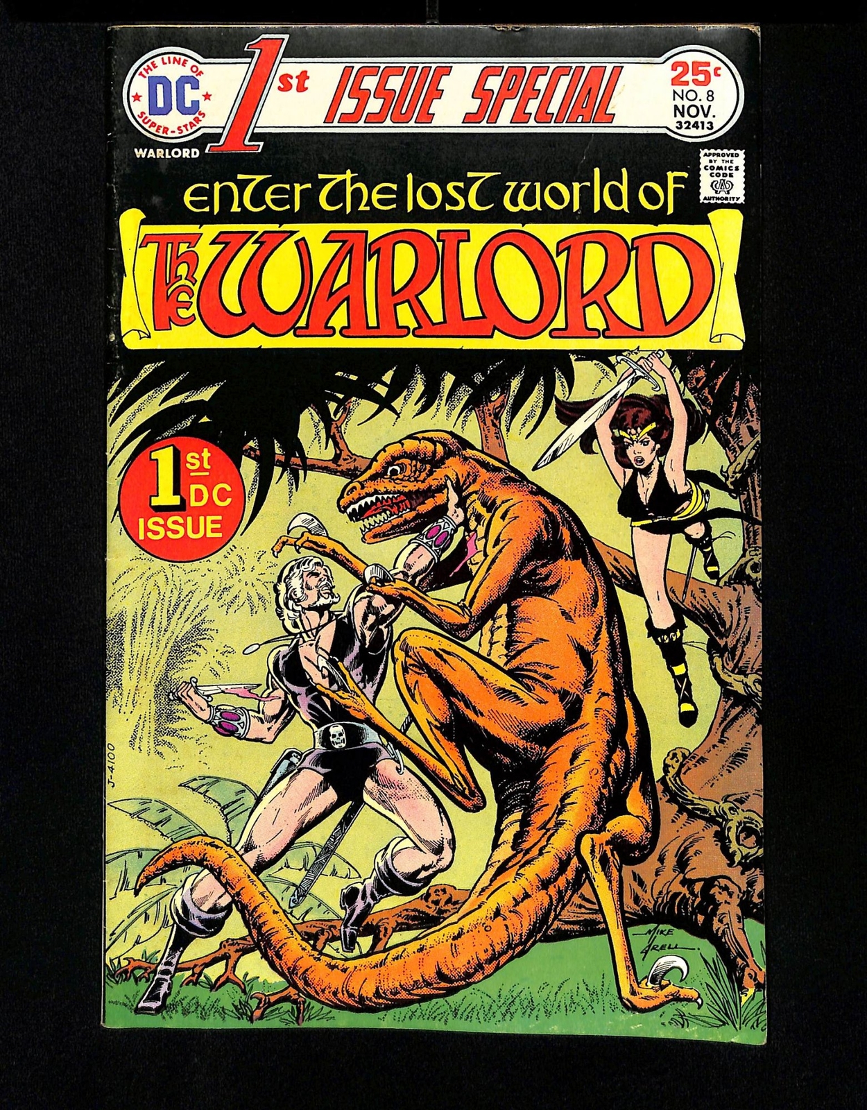 1st Issue Special #8 1st Warlord! Land of Fear! Mike Grell Cover! DC ...