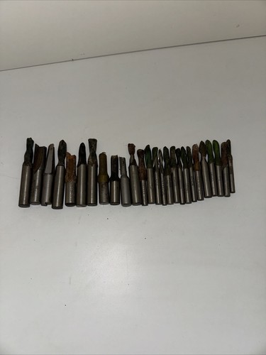 26 Assorted HSS Straight Router Bits Bosch Credo Hanson Onsrud Ekstrom ...